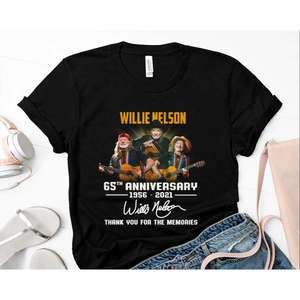 Shirts | Willie Nelson Shirt Merch 65th Anniversary 1956 221 1 Shirt ...